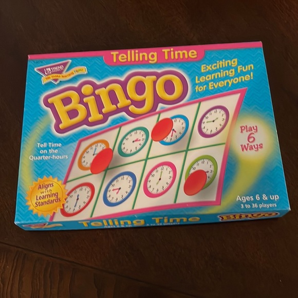 Other | Telling Time Bingo Game | Poshmark